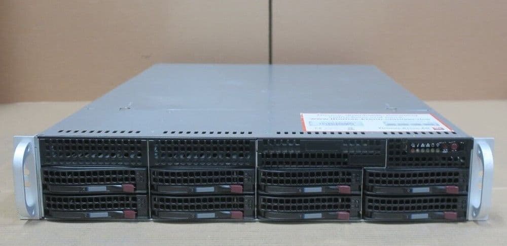 Supermicro CSE-825 2x Six-Core E5-2630 128GB Ram 8x 3 5" Bay Server X9DRI-F