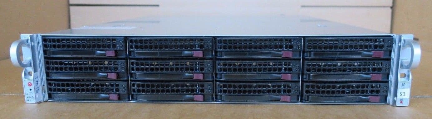 Supermicro CSE-826 2 x Intel 8-Core XEON E5-2650v2 256GB Ram 12 x 3 5 ...