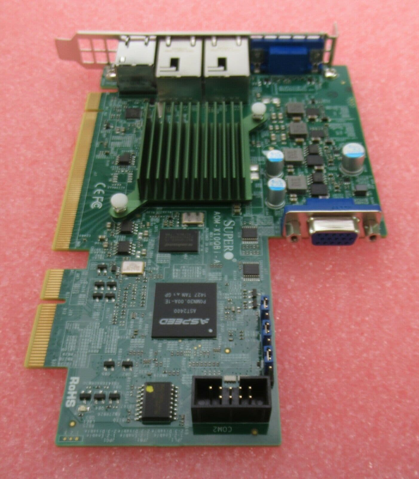 Supermicro Management-Board Add-on Module 10GbE IPMI remote KVM VGA AOM ...