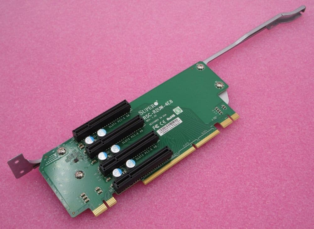 Supermicro RSC-R2UW-4E8 2U Quad Slot PCI-E x8 Riser Card Board Rev 1 02