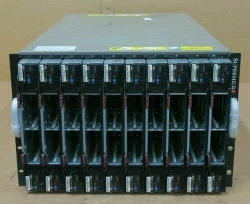Supermicro SuperBlade 7U CTO 10-Slot Enclosure SBE-720E-R90 10x SBI ...