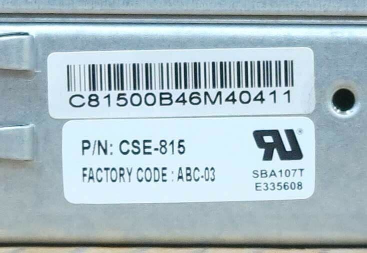 Supermicro SuperChassis CSE-815 X9SRW-F CTO E5-2600v2 8x DIMM 4-Bay 1U ...