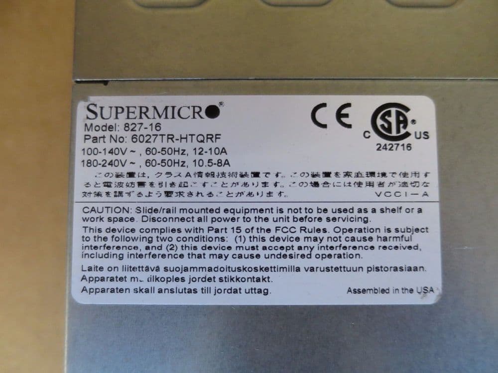 Supermicro SuperChassis CSE-826 2 10-Core XEON E5-2660v2 384GB 12x3 5 ...