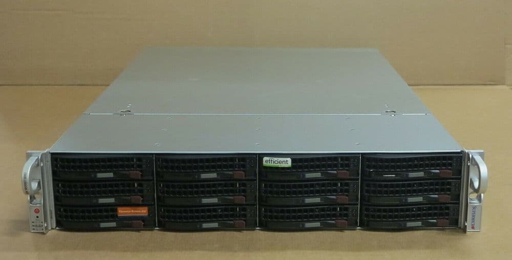 Supermicro SuperChassis CSE-826 2x Xeon E5620 24GB Ram 12x 3 5" Bays 2U ...