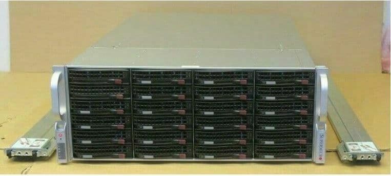 Supermicro SuperChassis CSE-846 4U Server 24 x 3 5" HDD 2x CPU 8x DIMM ...