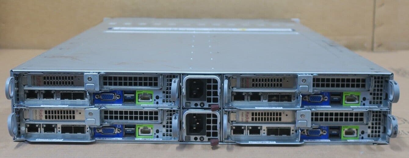 Supermicro SuperServer 2028BT-HNC0R 4x X10DRT-B Node 16x NVMe 8x SAS3 Bay