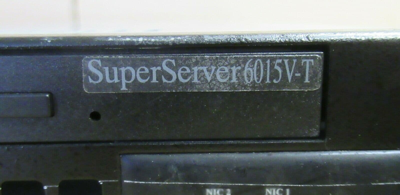 Supermicro SuperServer 6015V-T 1x Xeon E5450 3GHz 4GB Ram 2x SAS Bays ...