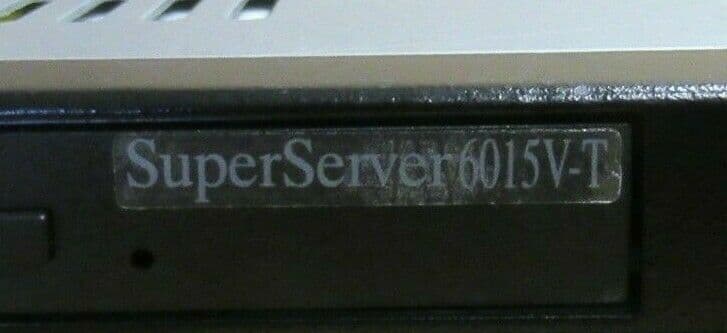 Supermicro SuperServer 6015V-T 2x SAS Bays 520W PSU DVD ROM 1U ...