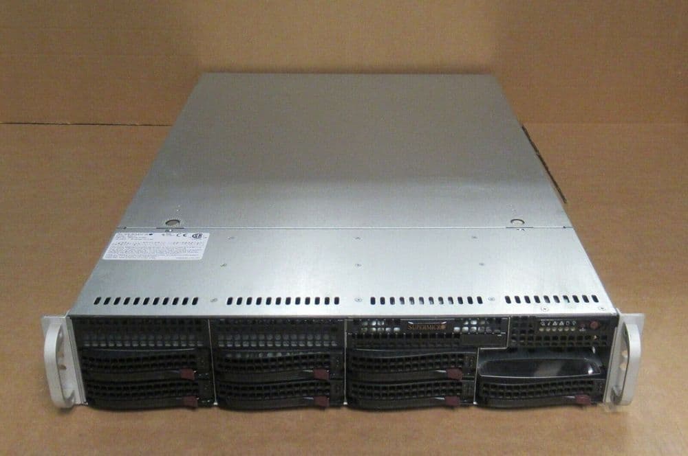 Supermicro SuperServer 6027R-N3RF 825-7 8x 3 5" Bay CTO 2U Server