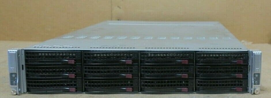 Supermicro SuperServer CSE-827 1x CTO Node 2x CPU 16x DIMM 12-Bay X9DRT-HF