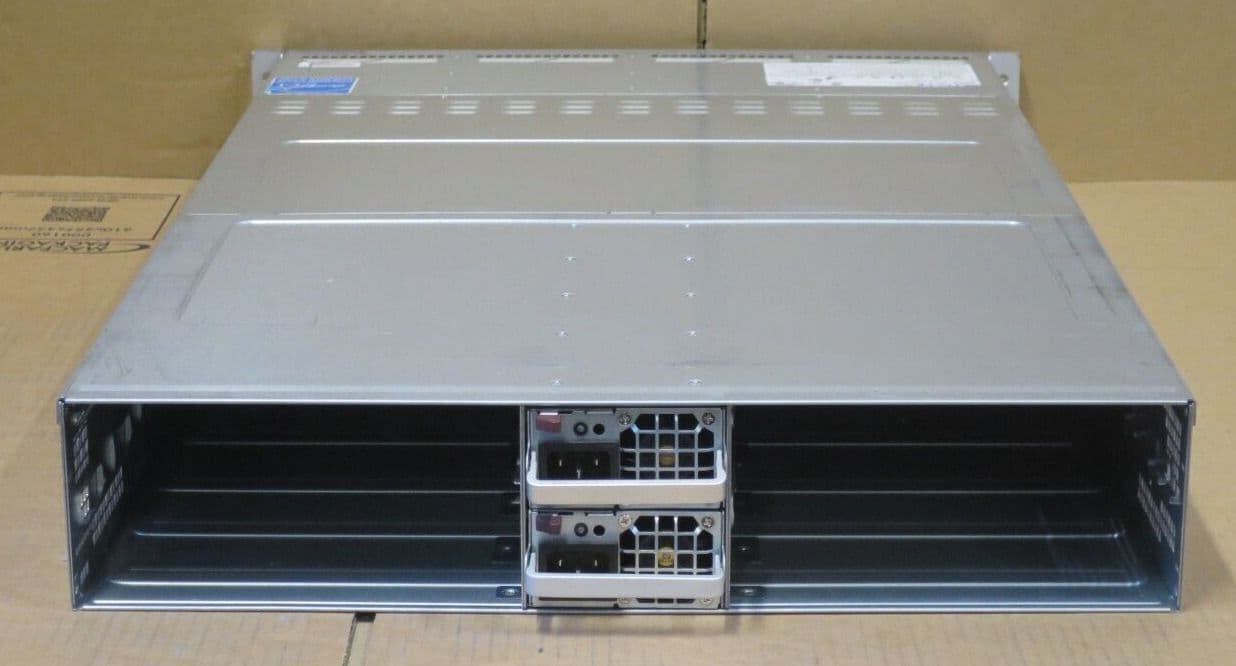 Supermicro SuperServer CSE-827 Chassis ONLY w/ 2x PSU 12-Bay 3 5" 2U Server