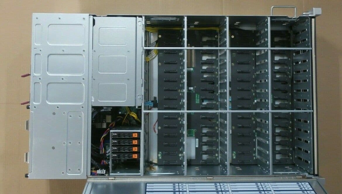 Supermicro SuperStorage 6049P-E1CR60L X11DSC CTO 68 Bay Storage Server