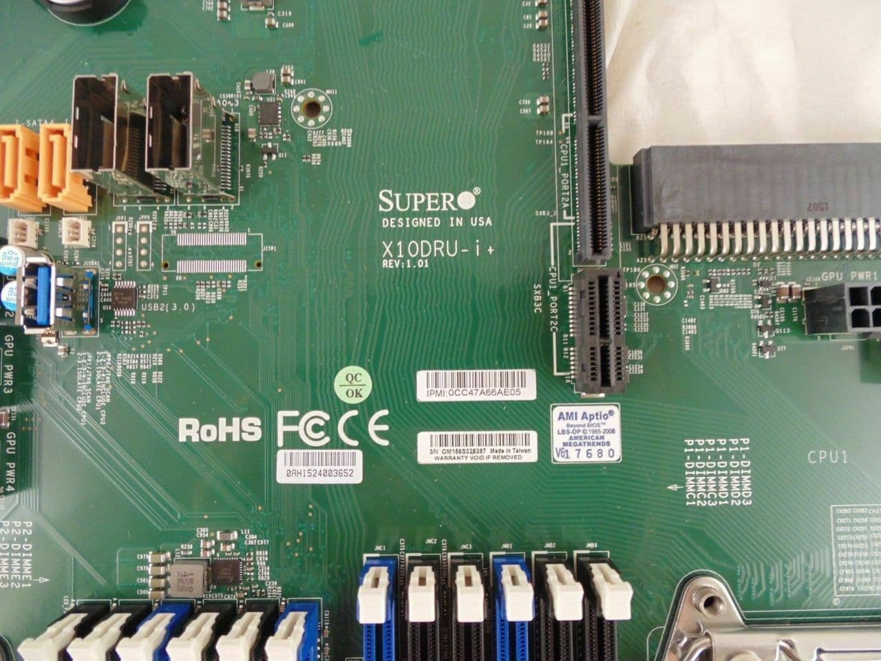 Supermicro X10DRU-i Motherboard System Board Dual Socket 2011-v3/v4 24 ...