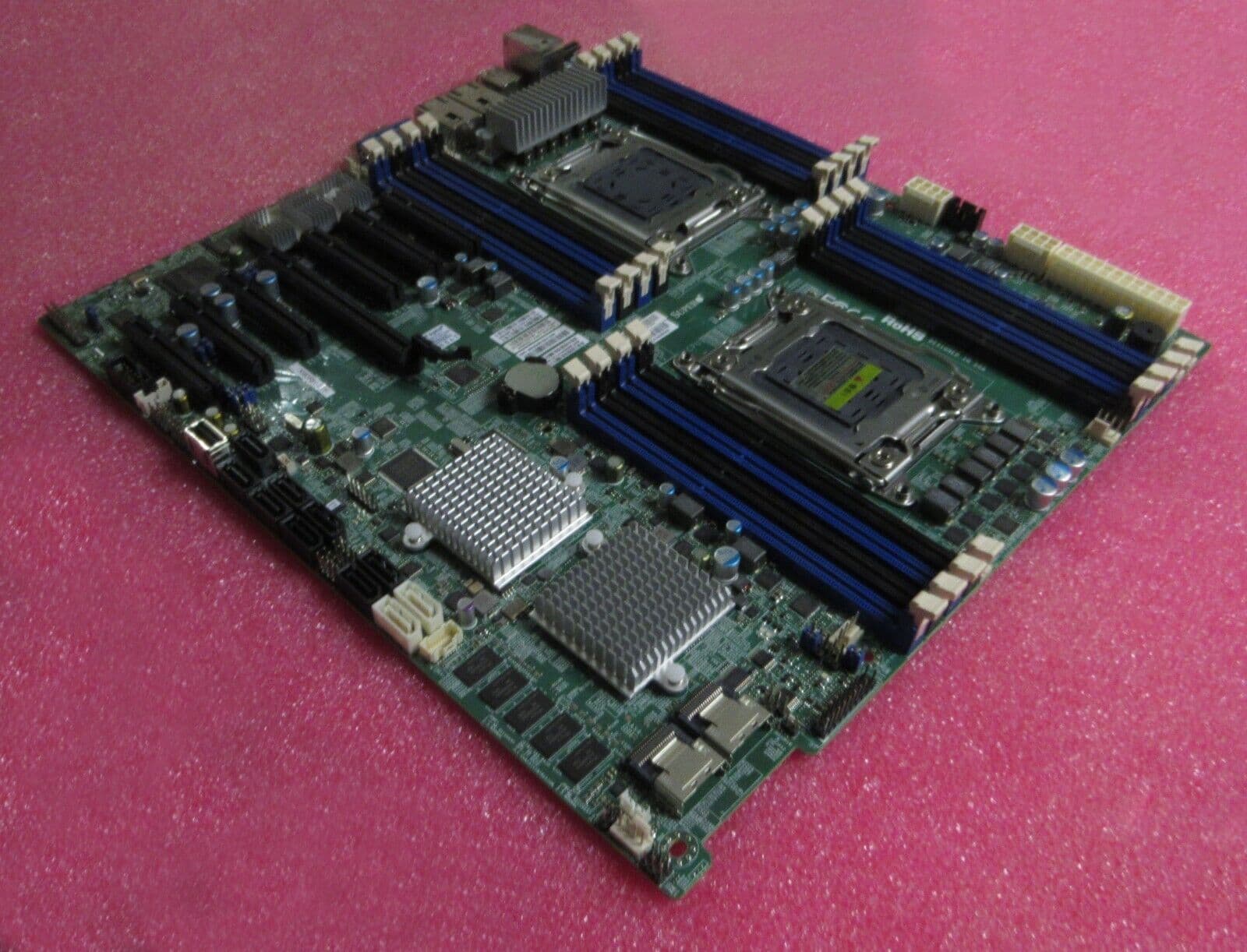 Supermicro X9DRH-7TF rev 1 02 LGA2011 C602 16x DDR3 DIMM SATA PCI ...
