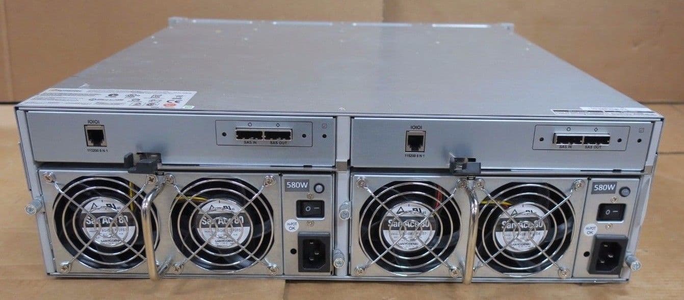 Symantec 16EB 316-0100-00 JX30 3U 16-Bay Storage Disk Array Dual I/O Dual PSU