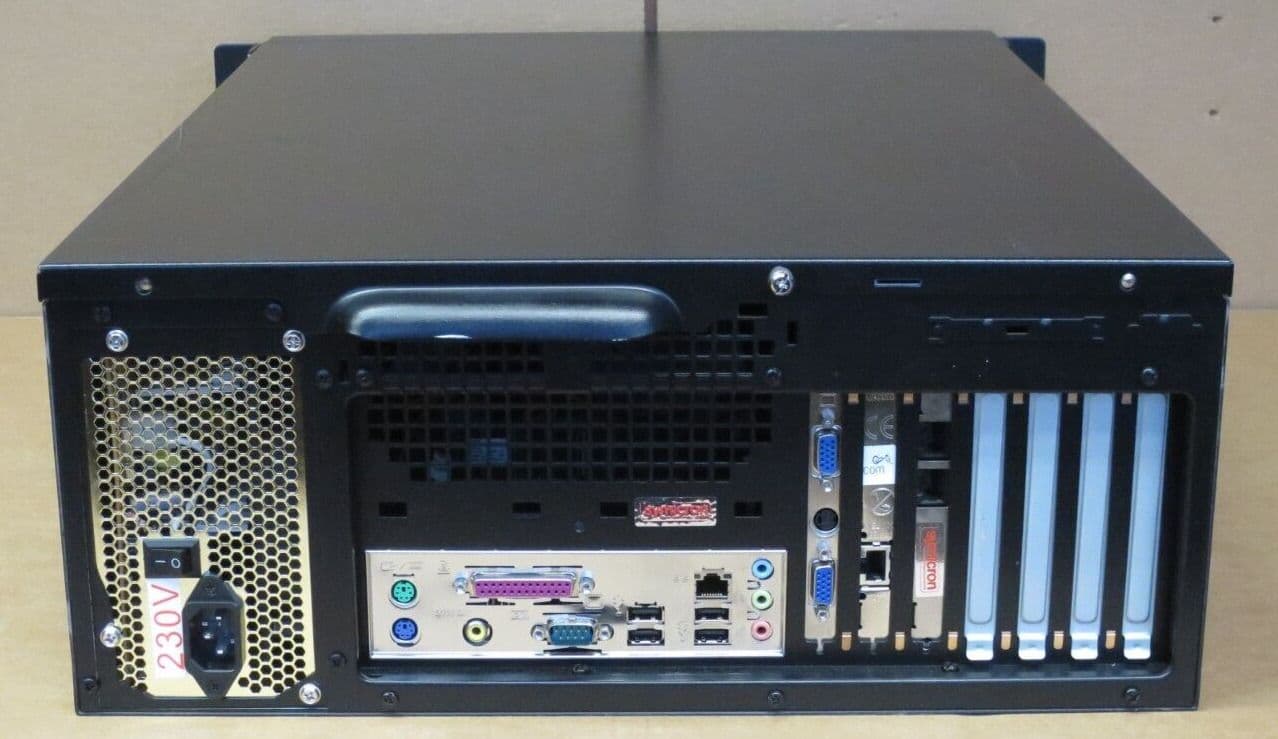 Symicron Rack Mount 4U PC Chassis 40GB IDE HDD 256MB DDR2 Radeon 7000 ...