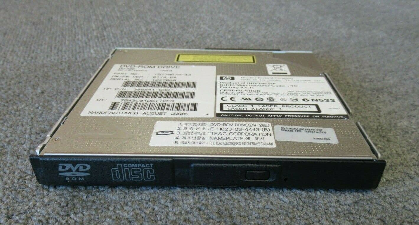 Teac DV-28E 1977067N-43 386841-933 Internal Slimline 24X DVD-ROM ...