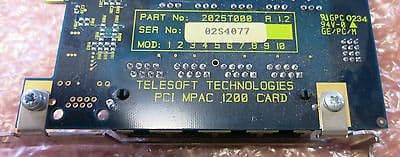 Telesoft 2025T000 R1 2 PCI MPAC 1200 4-Port E1 Card Module Network ...