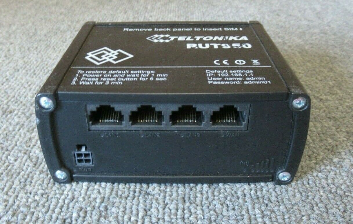 Teltonika RUT950 WiFi 3G/4G LTE Router Embedded SIM Slots & External ...