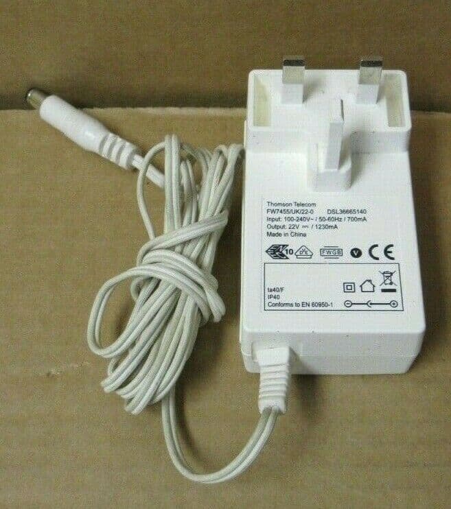 Thomson Telecom FW7455/UK/22-0 - 22v Volt 1230mA 100-240V AC Adapter