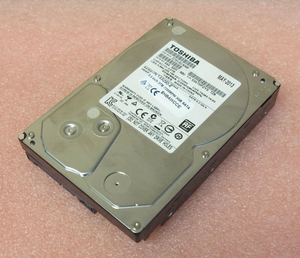 Toshiba 3TB 3 5" SATA 6GB/s 7 2K 64MB Server HDD Hard Drive DT01ACA300
