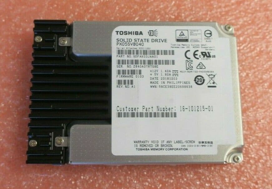 Toshiba 400GB 2 5" SAS 12G Enterprise Mixed Use Solid State Drive SSD ...