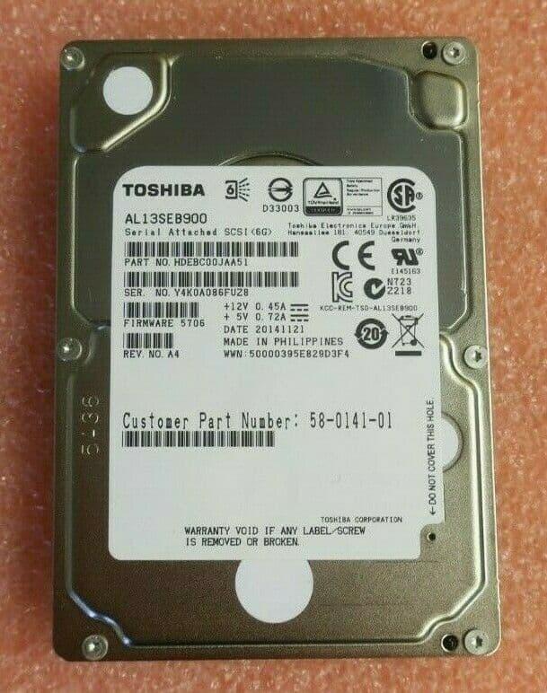 Toshiba 900GB 10K SAS 2 5" 6Gb/s 64MB Cache Enterprise Hard Drive HDD ...