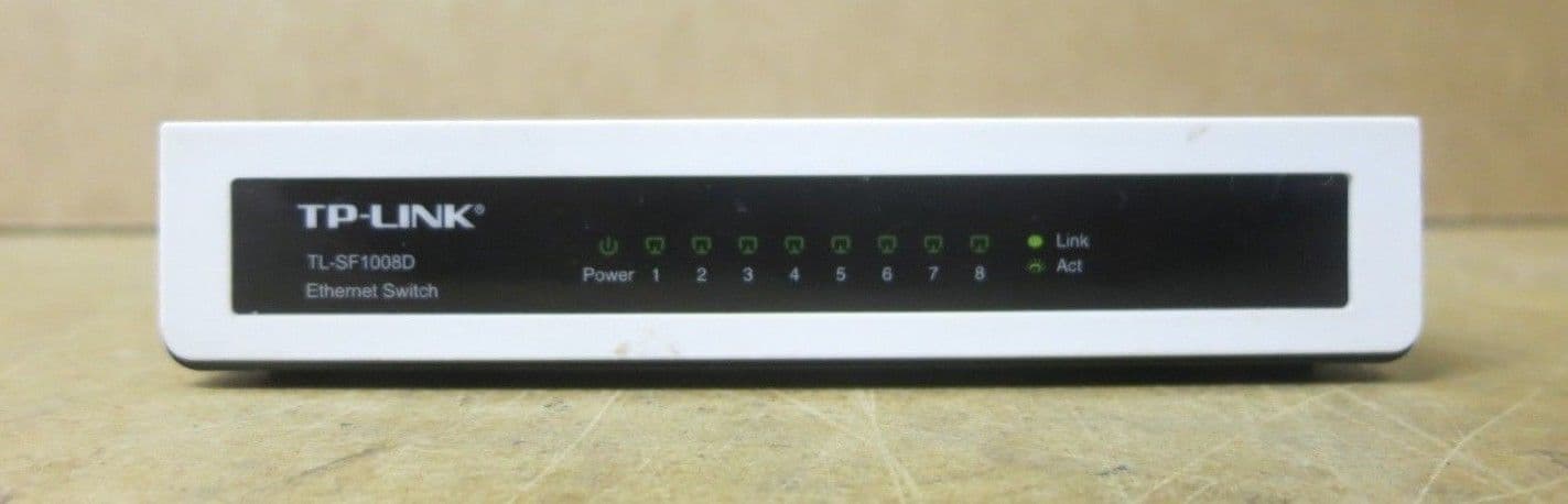 TP-Link TL-SF1008D 8 Port Fast Ethernet Desktop Switch With AC Adapter