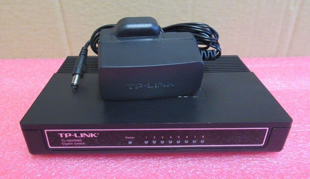 TP-Link TL-SG1008D 8 Port RJ-45 10/100/1000Mbps Gigabit Unmanaged ...