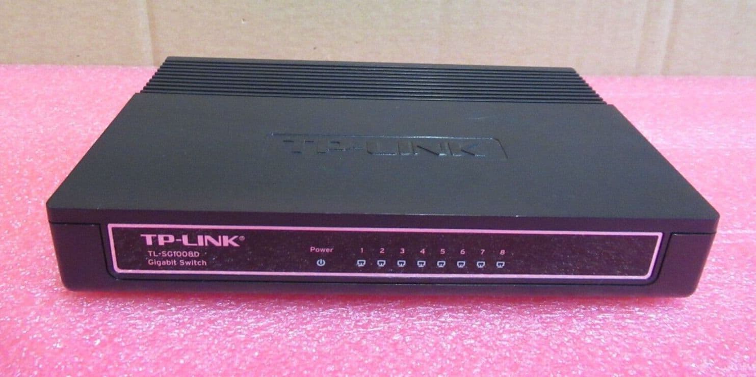 TP-Link TL-SG1008D 8 Port RJ-45 10/100/1000Mbps Gigabit Unmanaged ...