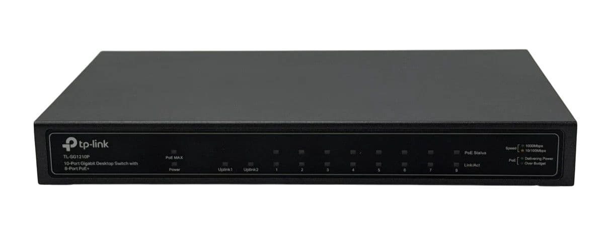 TP-Link TL-SG1210P 10 Port Gigabit Desktop Unmanaged Switch With 8 Port PoE