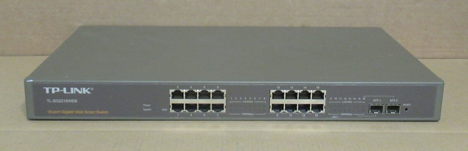 TP-Link TL-SG2216 16-Port Gigabit 2x Combo SFP Slot Ethernet Network Switch