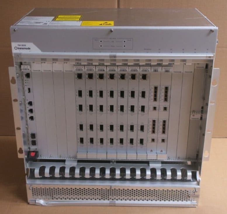 Transmode Mentis TM-3000 16-Slot 1x CU-SFP 7x TPD10G-L-BU 2x MDU8-E 50G ...