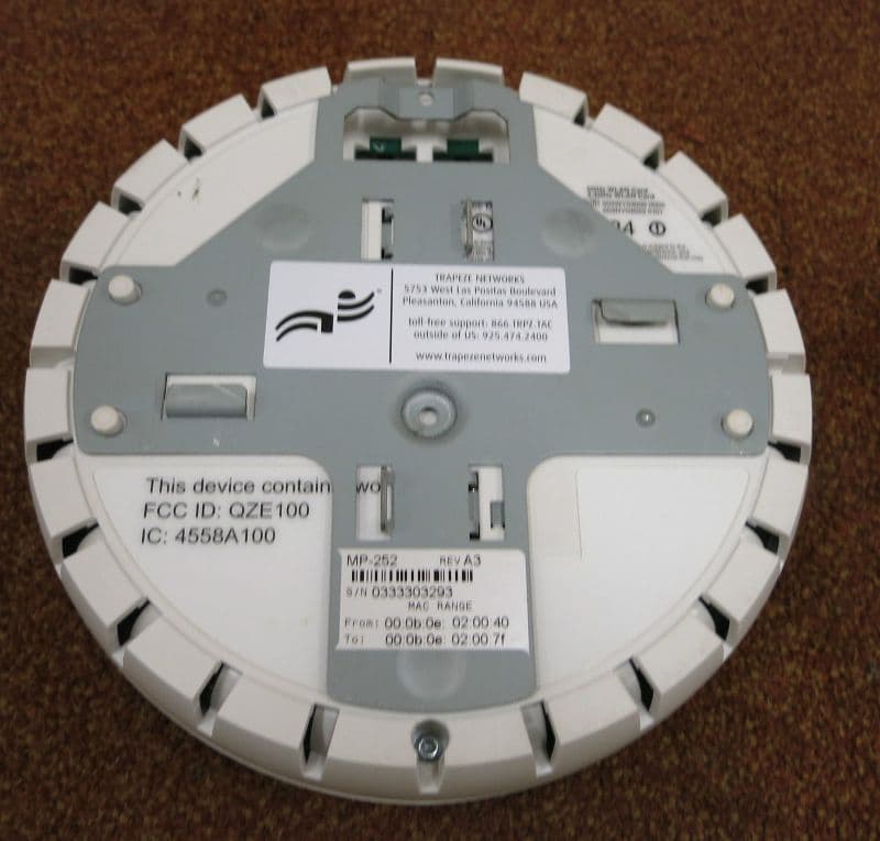 TRAPEZE MP-252 Wireless Access Point 5GHZ/2 4GHZ 802 11