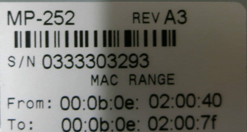 TRAPEZE MP-252 Wireless Access Point 5GHZ/2 4GHZ 802 11