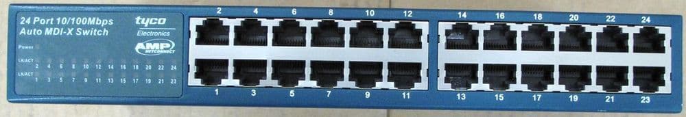 Tyco Electronics AMP Netconnect 24-port 10/100 Switch