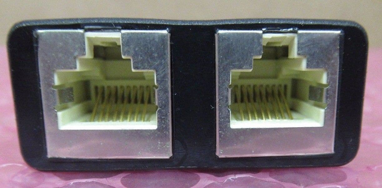 Tyco Electronics K9703 Dell Dual Dongle RJ-45 Lan Ethernet Port Coupler