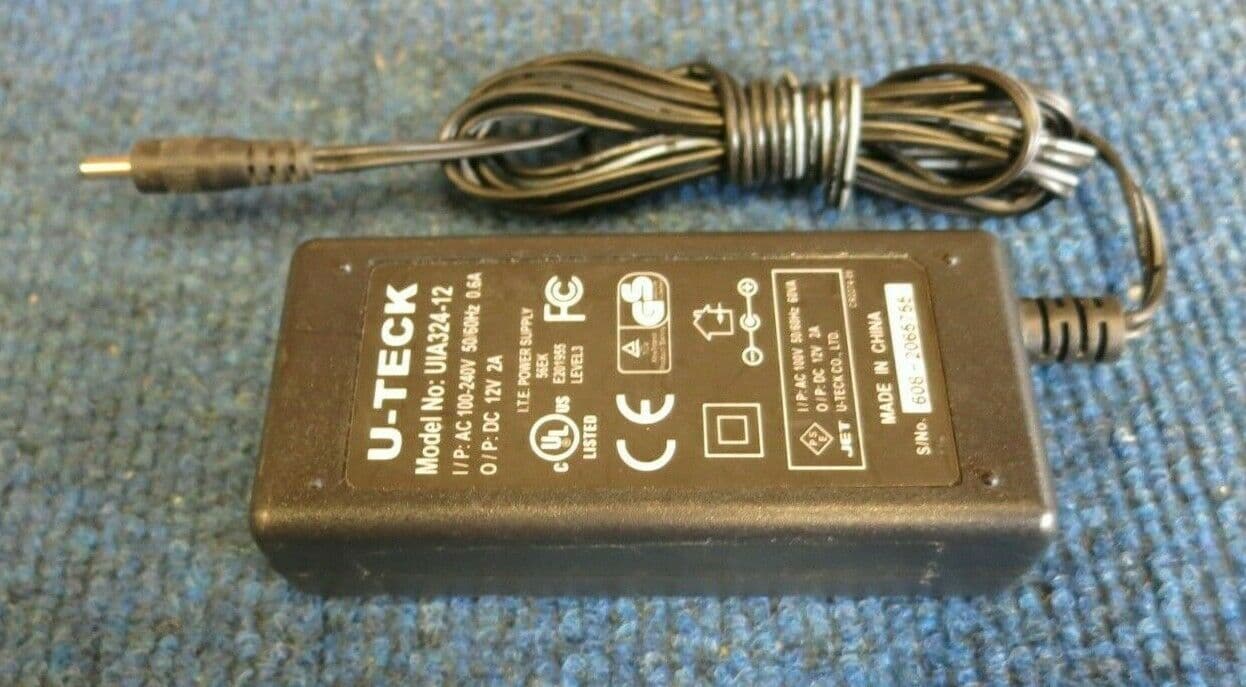 U-Teck UIA324-12 Buffalo WZR-AG300NH Nfiniti Router AC Power Adapter ...