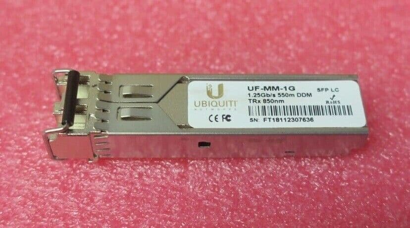 Ubiquiti Networks 1 25Gb/s 550m 850nm LC MMF SFP Transceiver Module UF ...