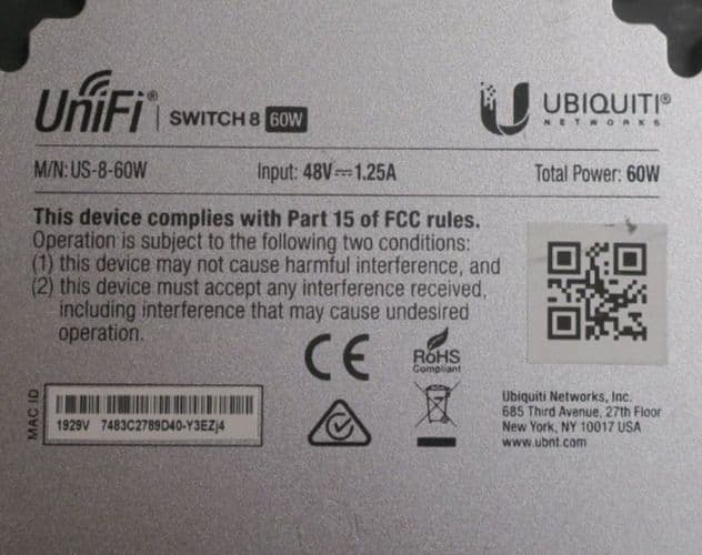 Ubiquiti UniFi 8-Port RJ45 Gigabit Ethernet 4-Port PoE Managed Switch ...