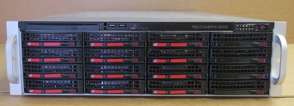 Unitrends Recovery-833 12x 3TB 3 5" 2x 1TB 2 5" HDD 3U Backup Rack ...