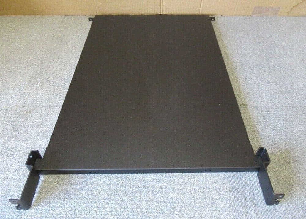 Universal Fixed Server Rack Cabinet Shelf Black 1U 19" 650mm Depth