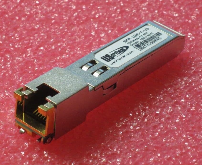 US Critical SFP-1GE-T-US 1Gbps 1000BASE-T SFP Copper RJ-45 100m Transceiver