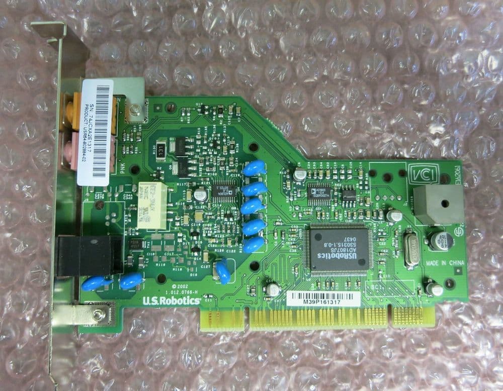 USRobotics 0766 3CP263594A DFV 56k PCI PC99 Winmodem Analog Modem Card