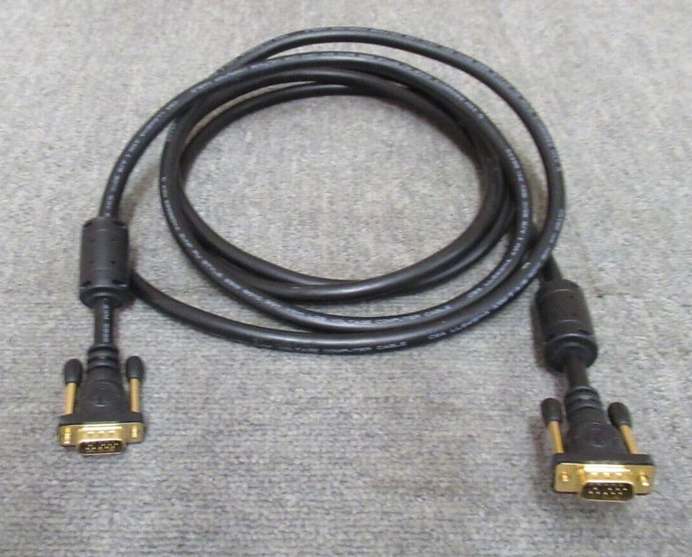 VGA 14-Pin Male To VGA 14-Pin Male Black 3 Meters Monitor Cable