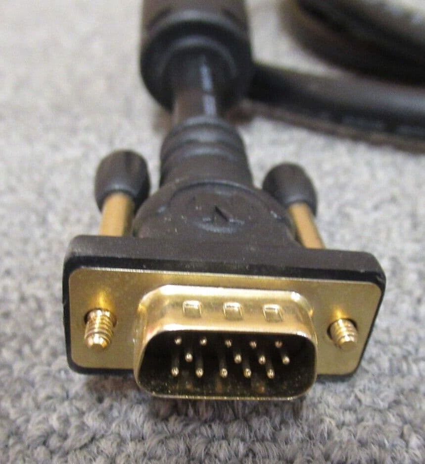 VGA 14-Pin Male To VGA 14-Pin Male Black 3 Meters Monitor Cable