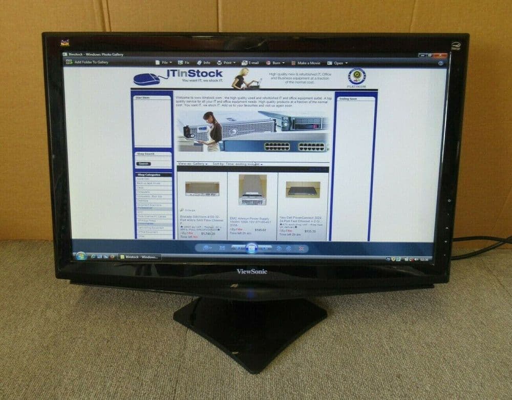 ViewSonic VA2248-LED 22" LCD TFT LED Thin Bezel Widescreen Monitor VGA DVI