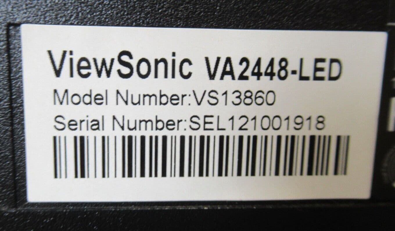 ViewSonic VA2448-LED VS13860 24" LCD TFT LED HD Widescreen Monitor VGA ...