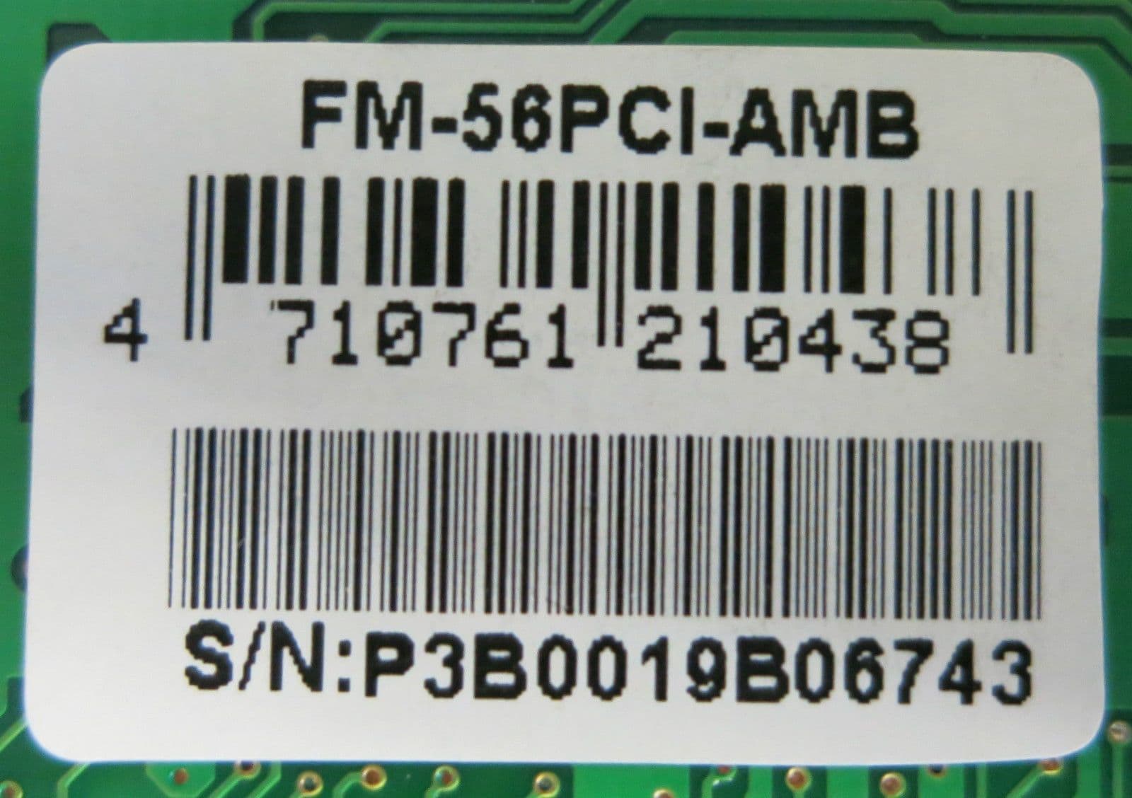 Well FM-56PCI-AMB Internal DSL/Phone RJ-11 PCI 56K Fax Modem Card