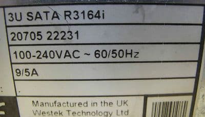 Westek 3U R3164i Server Dual Processor 16 x 500Gb 8TB SATA Storage ...